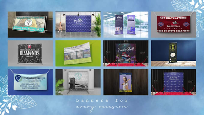 Create a custom retractable banner, banner, or backdrop by Em_gebo | Fiverr