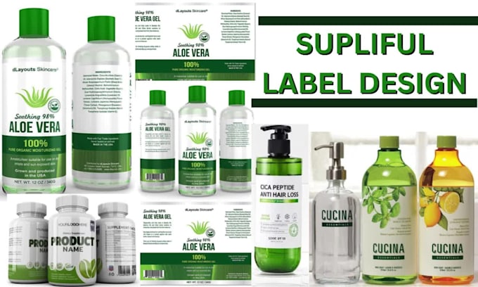 Design supliful product label design, supplements label design, bottle ...