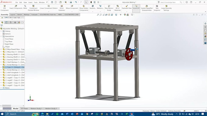 Design adjustable welding models in 3d with simulation by ...