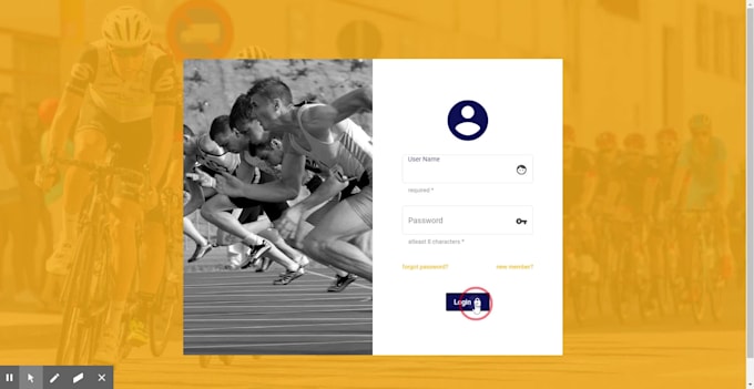 Deliver login template angular with material by Jerink | Fiverr