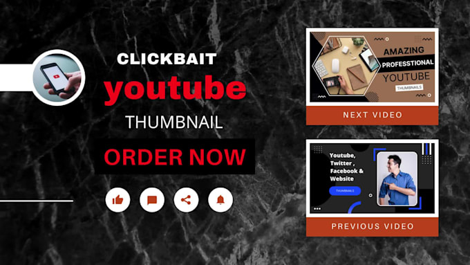 Design an amazing professional youtube thumbnail in 2 hours by Praveen0327 | Fiverr