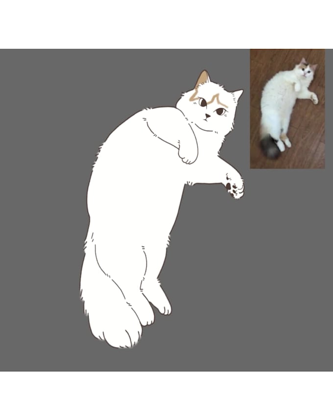 Draw simplified pets drawing by Kenchandrasaf | Fiverr