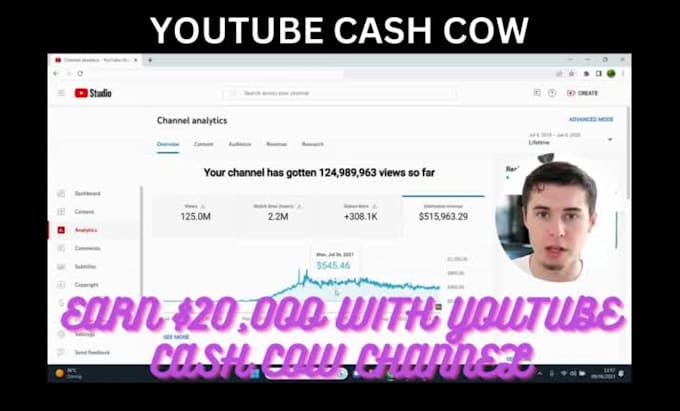 Create automated, cash cow youtube, cash cow channel, cash cow video, cash cow by Saul_silv | Fiverr