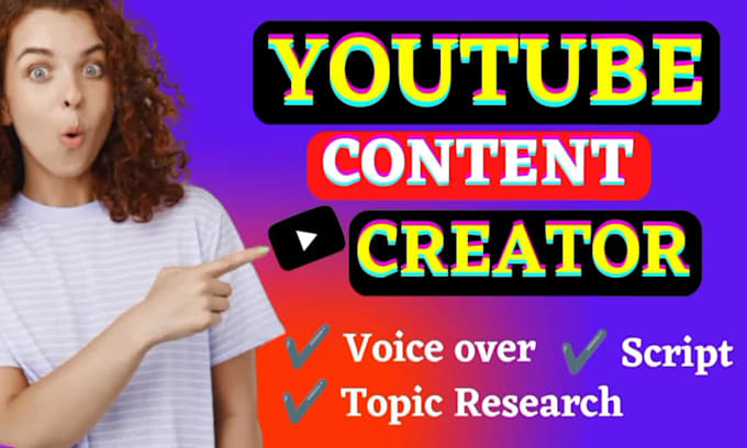 Be your youtube content creator and video editor by Youtube_pro9 | Fiverr