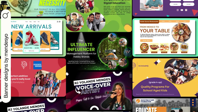 Create banners, headers, cover images and sliders for website or social ...