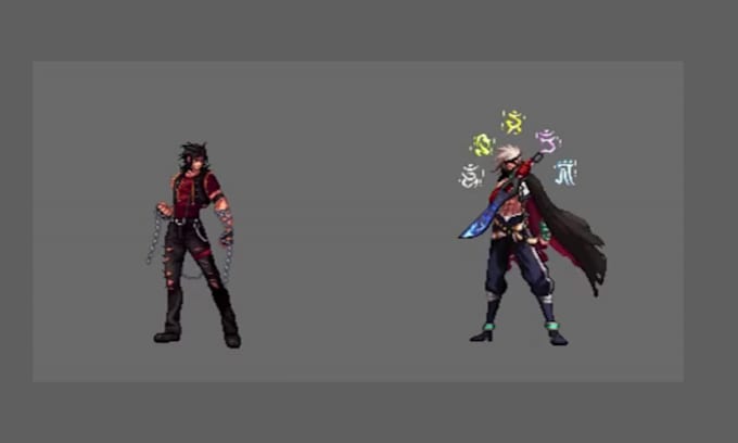 Draw 2d pixel game art character 2d pixel art animation retro pixel art ...