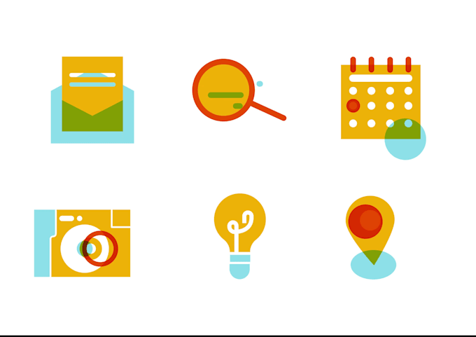 Create animation of simple vector objects or shapes or icons by ...