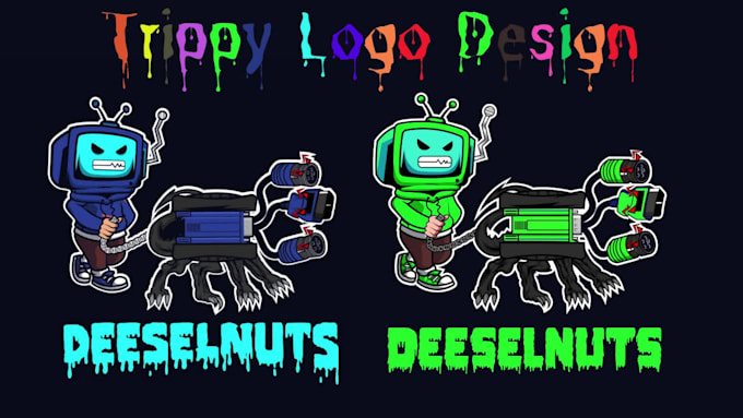 Design trippy psychedelic and mascot logo design by Graphicstudiosf ...