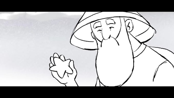 Do 2d traditional animation, 2d pencil draw, hand drawn, line art ...