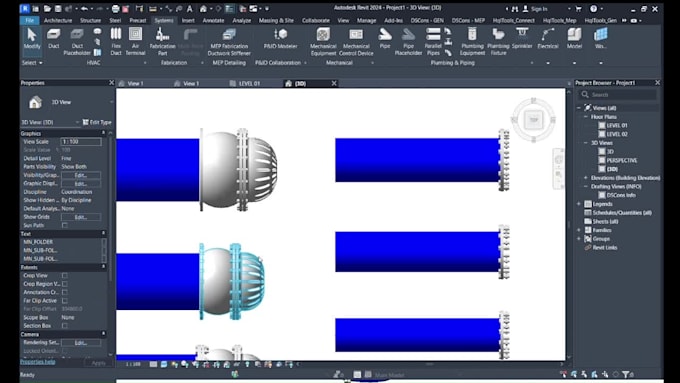 Create revit pipe fittings accessories parametric content by Anubis1999 | Fiverr