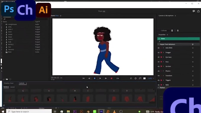 2d adobe illustration 2d puppet animation 2d cartoon character 2d ...