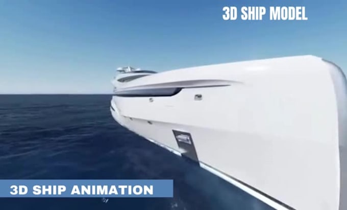 3d ship model tugboat animation yacht design 3d ship animation hull 3d ...