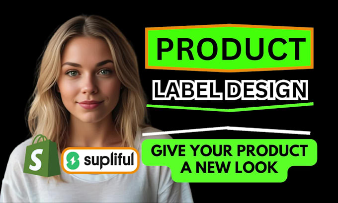 Supliful label design, health website design product label, shopify ...