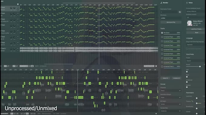 Put your lyrics into synthv and vocaloid by Kawaii_machine | Fiverr