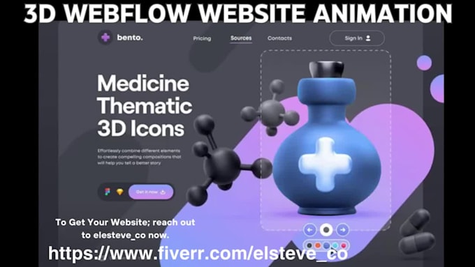 Create 3d webflow website animation, from figma to webflow by Elsteve ...