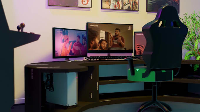 3d room starting soon screen loop animation for twitch by Mrbomb311 ...