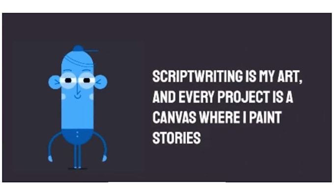 Write an video script and scriptwriting for youtube video by ...