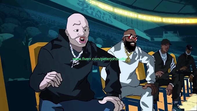 Do 2d cartoon animation,2d animated music video, animated meme coin,2d ...