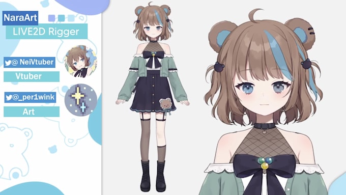 Live2d rig for vtubers by Neivtuber | Fiverr