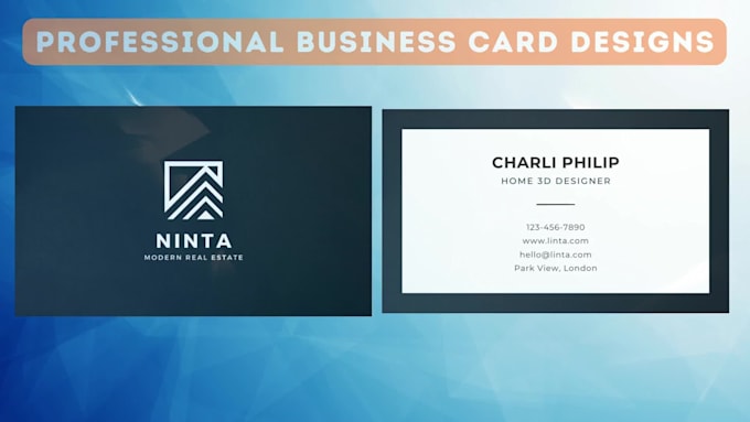 Design modern and eye catching business cards by Azan_emir | Fiverr