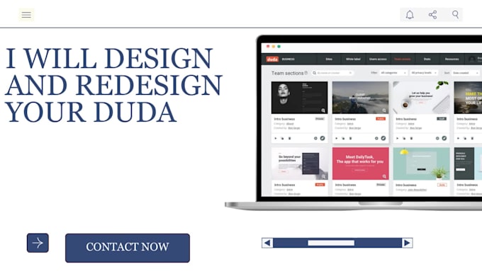 Design, clone duda website, custom duda widget using duda website builder by Jd_digitals0 | Fiverr