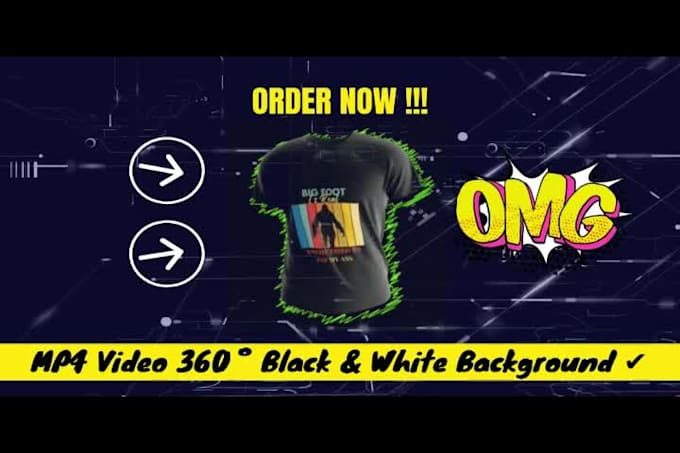 Do 3d clothing mockup animation 360 degrees by Hako361 | Fiverr