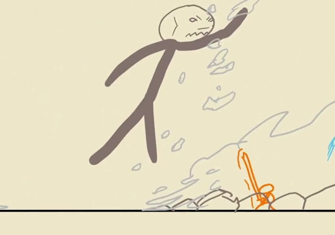 Do 2d rigged animation frame by frame lip sync walk cycle stickman 2d ...