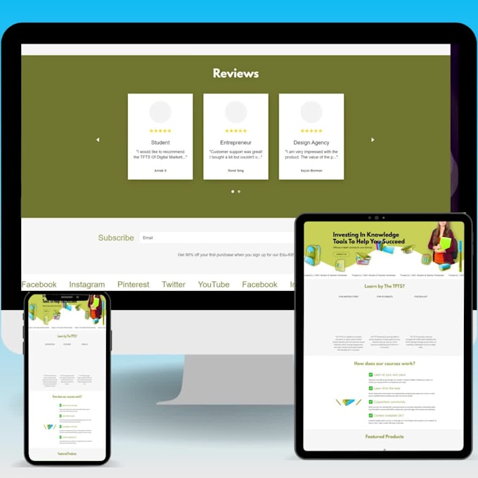 Build a modern and responsive wordpress website design by Talent_tanmay | Fiverr