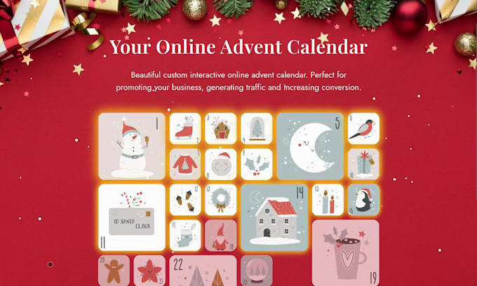 Create a custom interactive online advent calendar for christmas ...