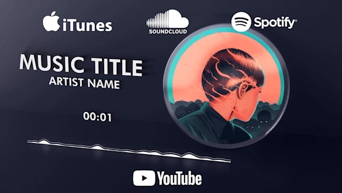 Create music visualizer or audio react spectrum for you by Hafsa_tahir02 | Fiverr