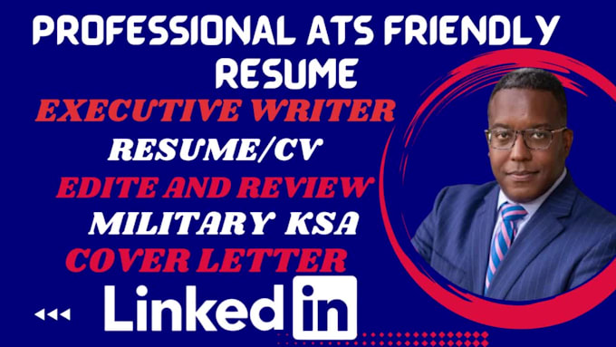 Write your senior executive cv, resume, cover letter and optimize your linkedin by Emmanuel ...