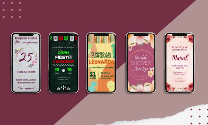 Design custom digital invitations with animation by Emily_suastegui ...