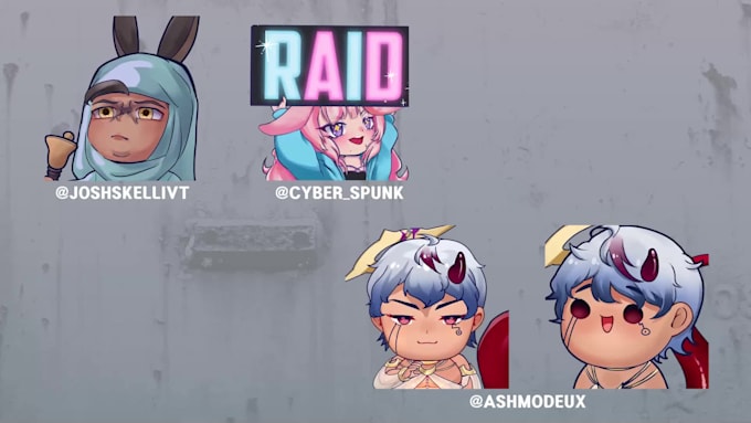 Make non ych meme worthy animated emotes for twitch by Zikaualpha | Fiverr