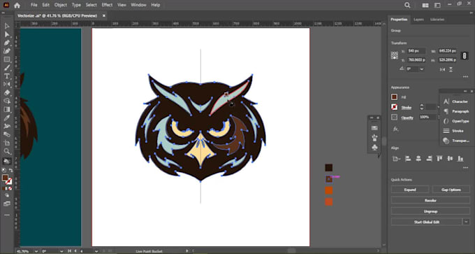 Vectorize blurry logo, sketch, and image with adobe illustrator by ...