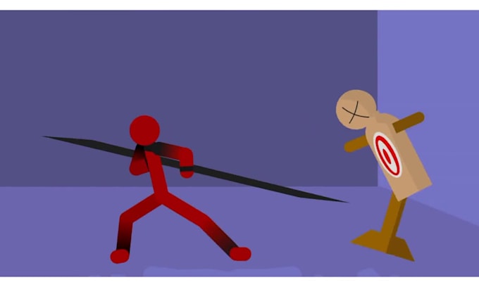 Create stickman animation, stick figure animation 2d animation, 2d illustration