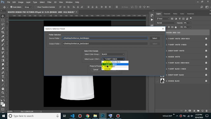 Create photoshop script based on gui by Muhemmed_usama | Fiverr