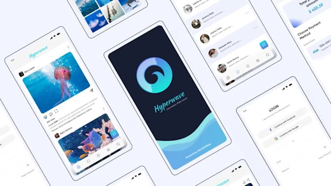 Design a creative mobile app ui ux using figma and adobe xd by ...