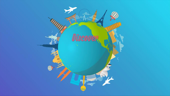 Make world travel logo animation video by Kaushaljangid | Fiverr