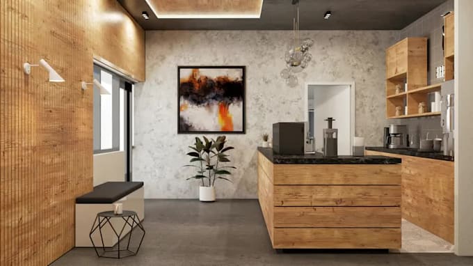 Design 3d interior restaurant, bar, cafe, 3d modeling, walkthrough, 3d rendering by Pererokoye ...