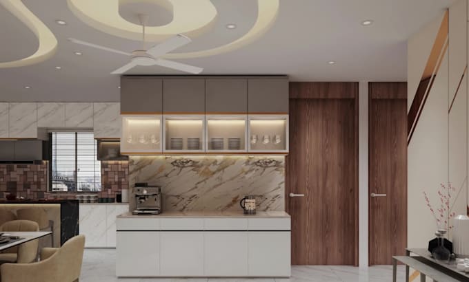 Do interior design with realistic rendering by Arch_studio2 | Fiverr