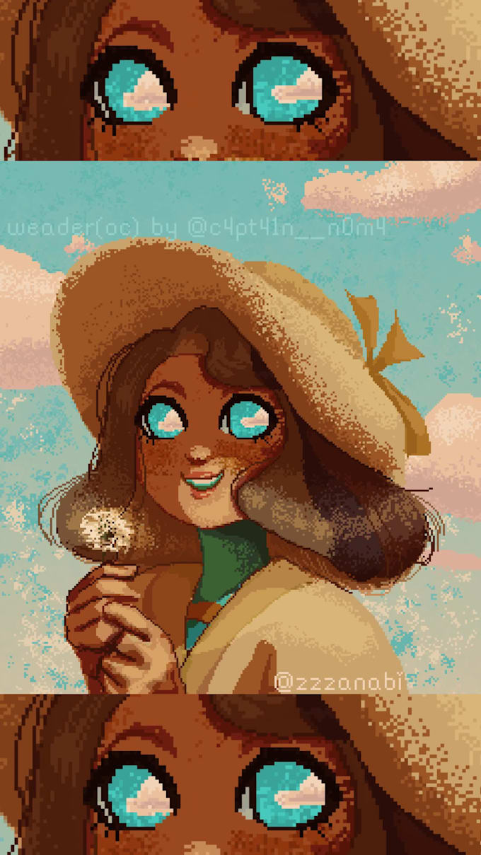 Create custom pixel art portrait characters by Zanaranja | Fiverr