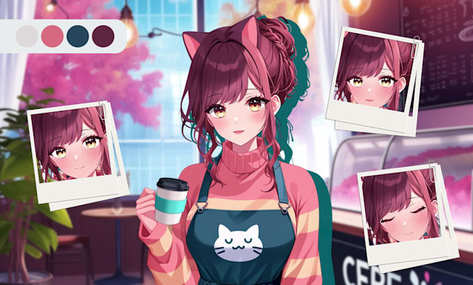 Design custom pngtuber character for stream by Sophietakayama | Fiverr