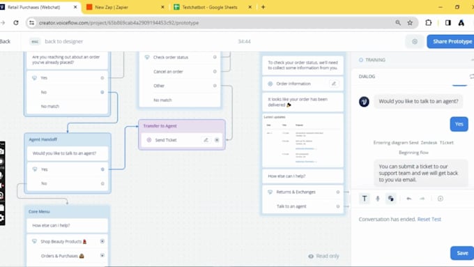 Make an ai chatbot for your shopify website using chatgpt and voiceflow by Saifshaik815 | Fiverr