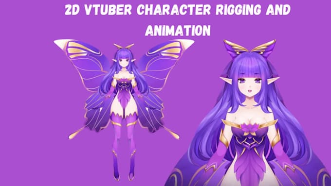 2d vtuber model character design vrchat avatar live2d rigged for ...