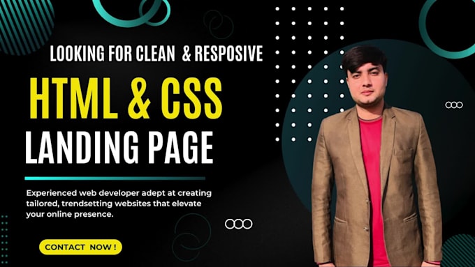 Convert your design to html and css by Awais311 | Fiverr