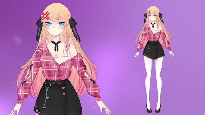 Draw and rig live2d vtuber model, 2d vtuber avatar 2d vtuber rigging ...
