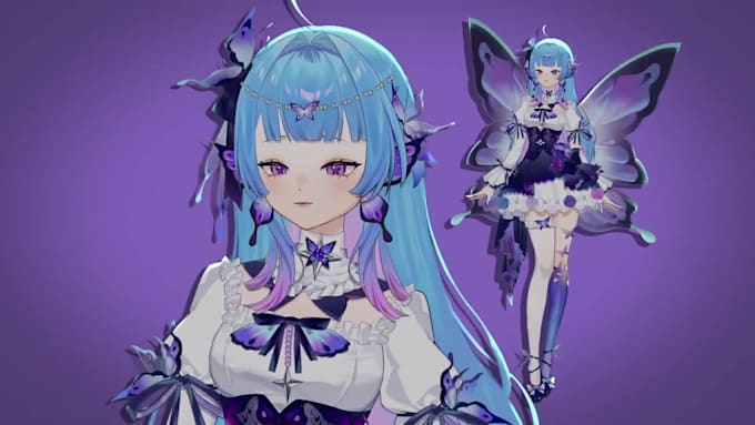 Draw and rig 2d vtuber model, 2d vtuber rigging, live2d model ...