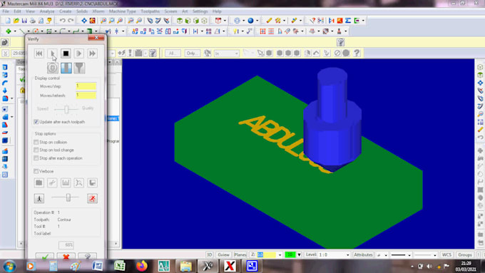 Program cnc mastercam and autocad 2d and 3d by Rifaulzamzami | Fiverr