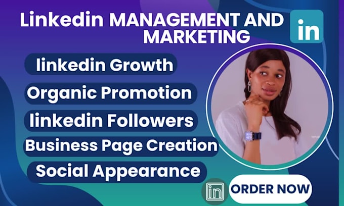 Organic linkedin ads marketing, promote, manage business page with real ...