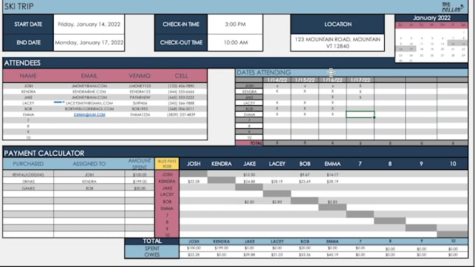 Create pretty excel templates and google sheets for groups by Stacy ...